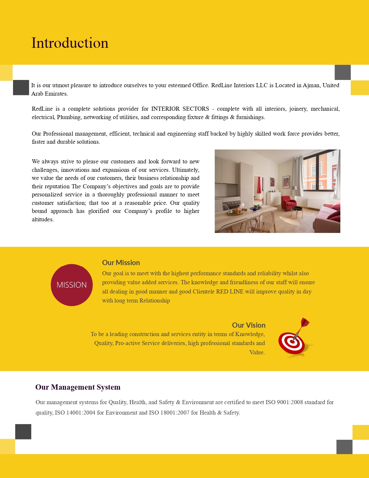 Company Profile - Redline Interiors LLC